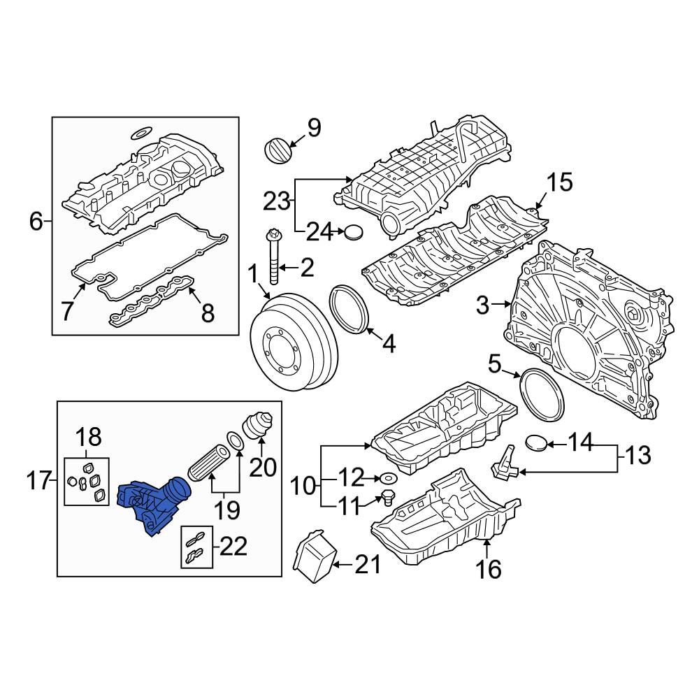 BMW OE 11428583895 - Engine Oil Filter Housing