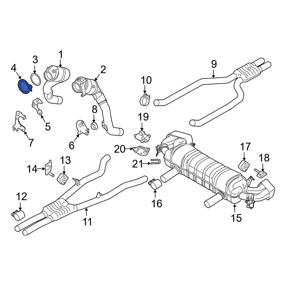 BMW OE 11658585233 - Catalytic Converter Clamp
