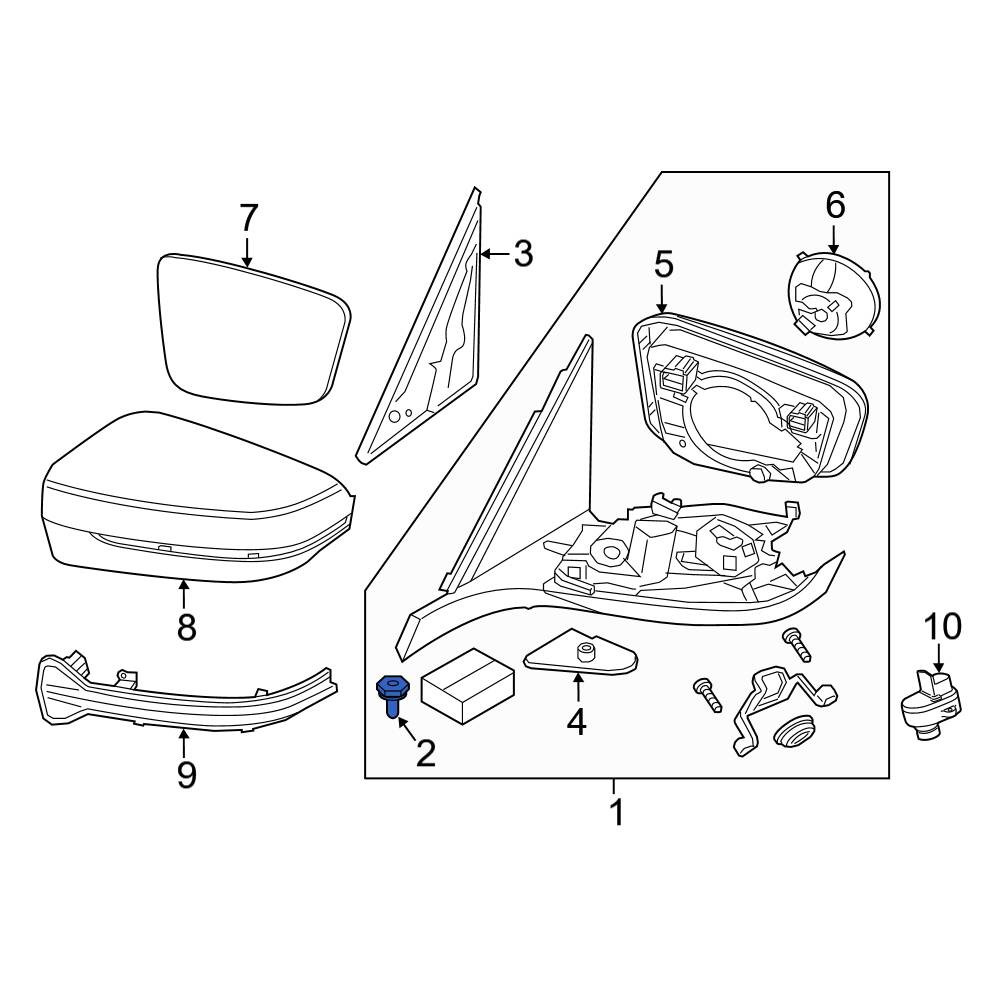 BMW OE 07149231823 - Front Door Mirror Screw