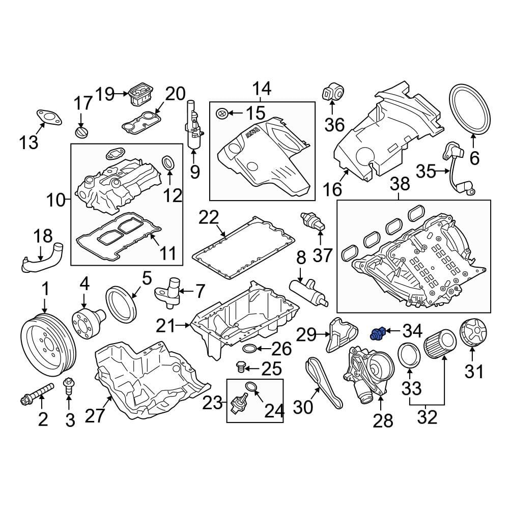 BMW OE 12618613333 - Engine Oil Pressure Switch