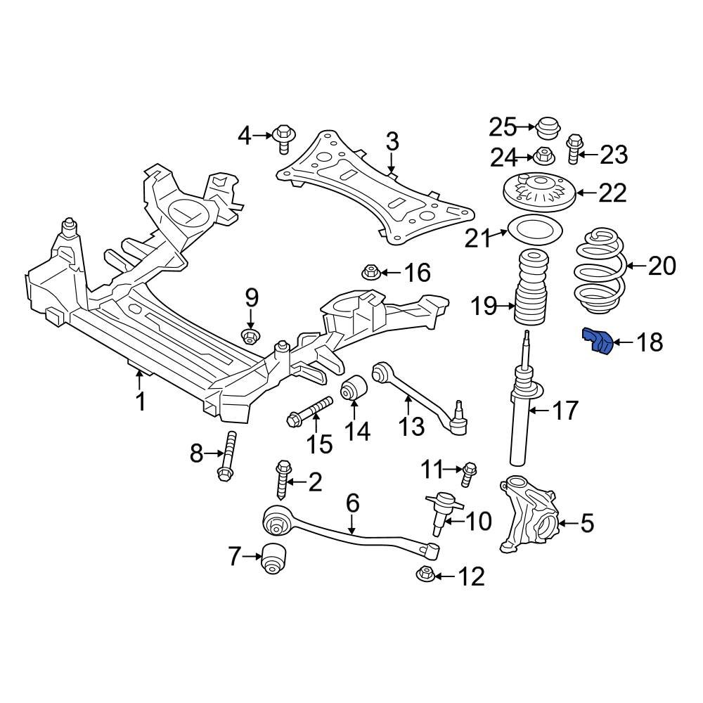 BMW OE 31336860788 - Lower Coil Spring Insulator
