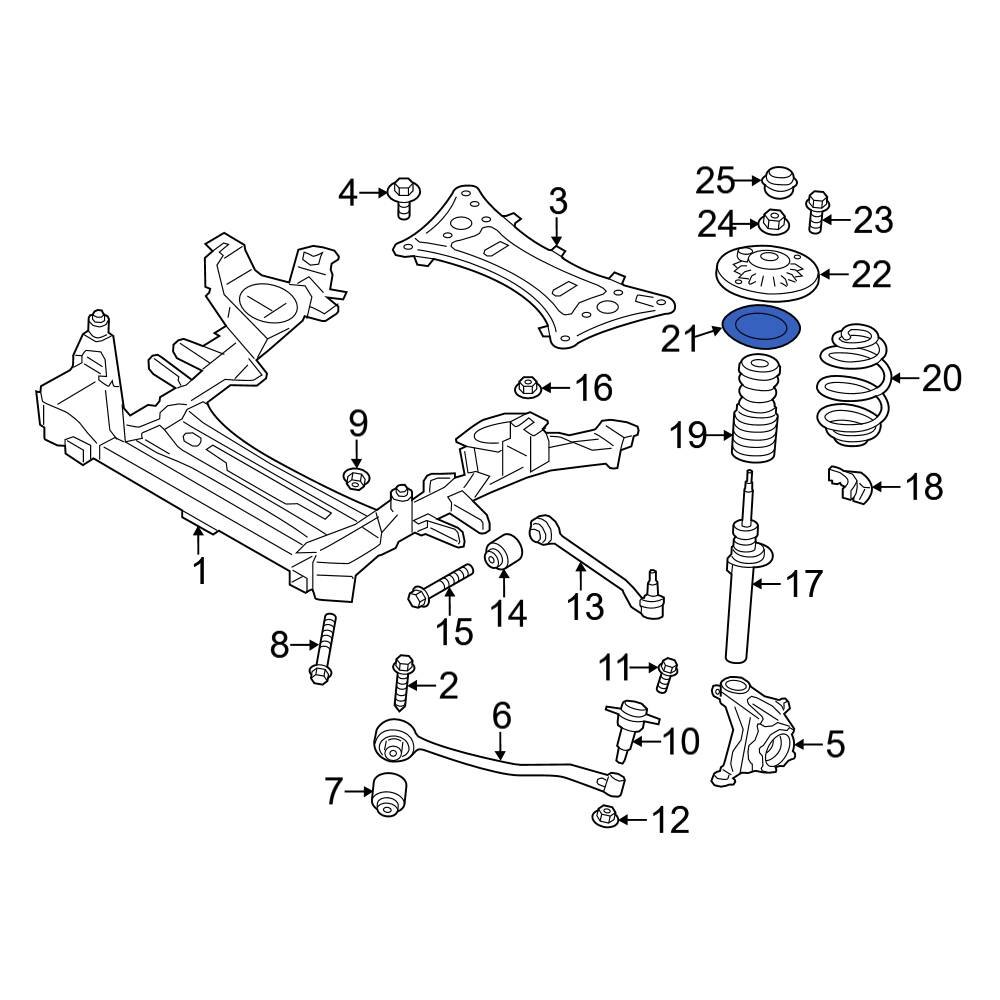 BMW OE 31336856171 - Front Upper Coil Spring Insulator