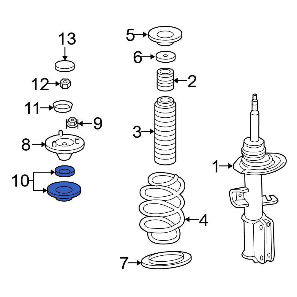 BMW OE 31331090612 - Front Suspension Strut Bearing