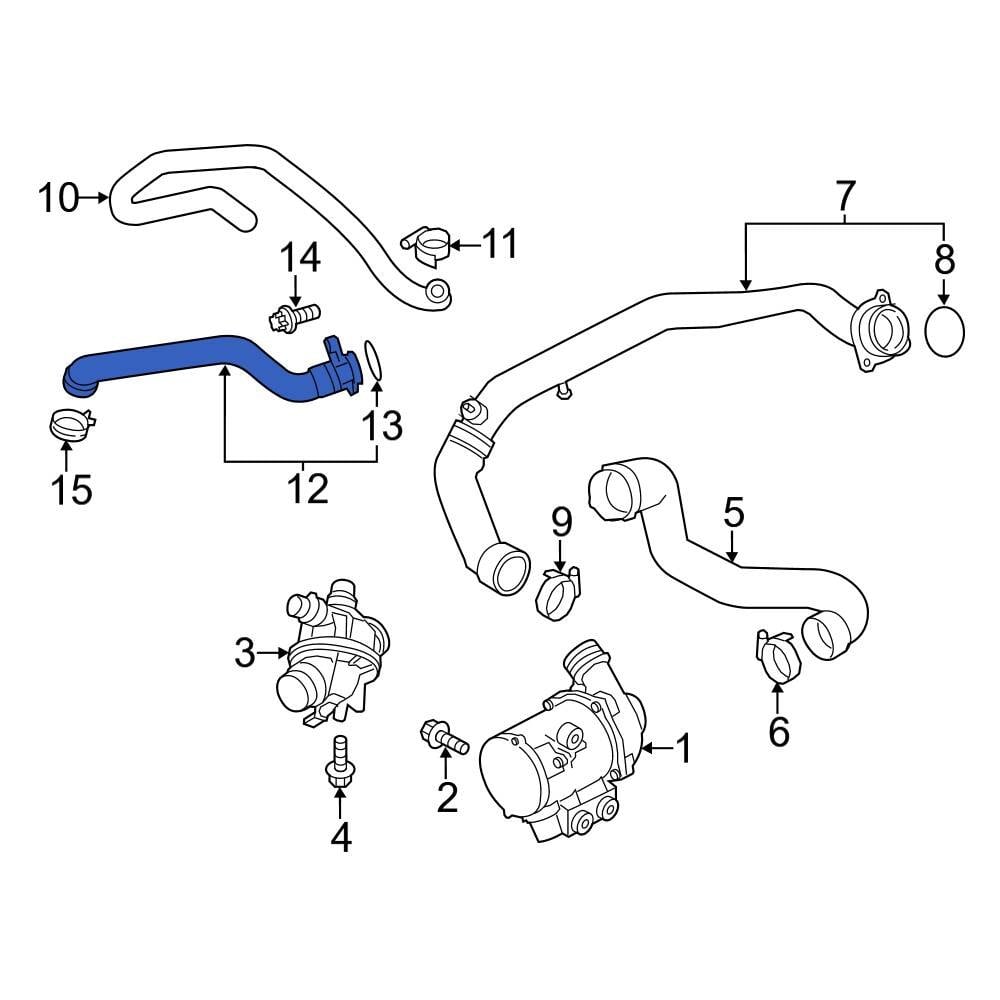 BMW OE 11537585023 - Engine Coolant Pipe