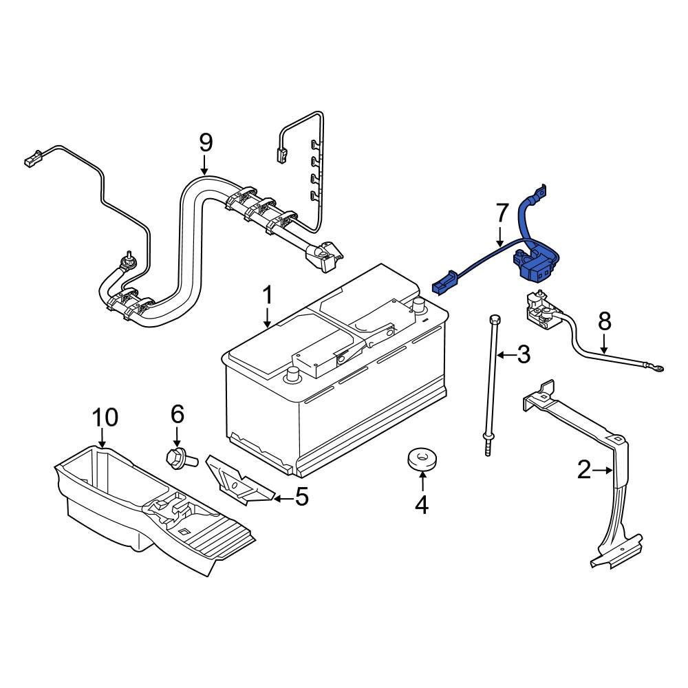 BMW OE 61129217004 - Battery Cable