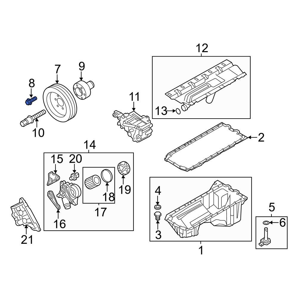 BMW OE 11237564511 - Engine Harmonic Balancer Bolt