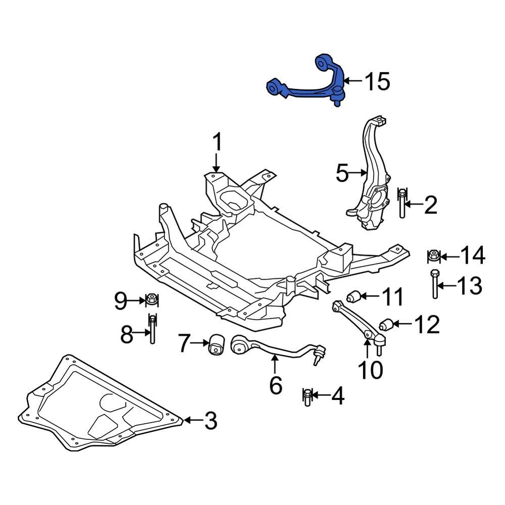 BMW OE 33326770951 - Rear Left Lower Suspension Control Arm