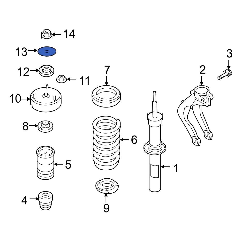 BMW OE 33526862139 - Suspension Shock Absorber Mount Washer