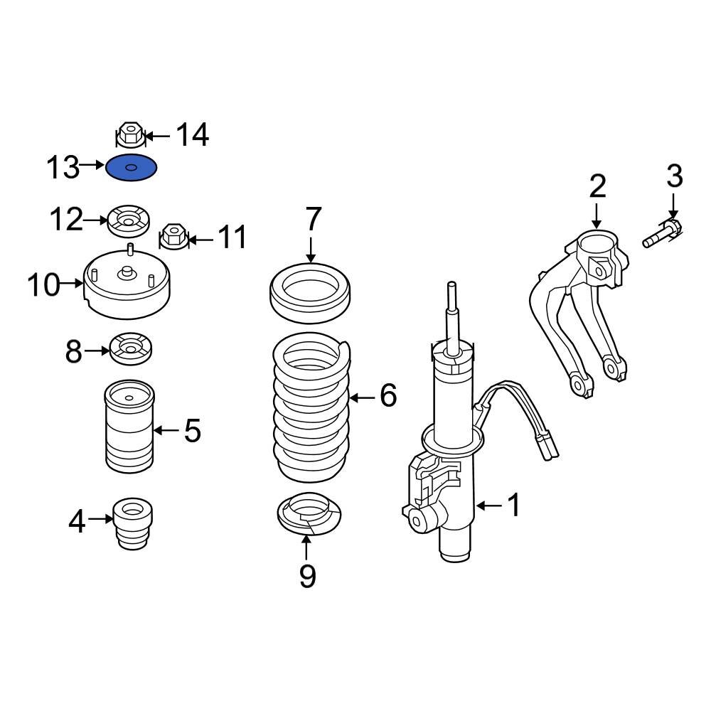 BMW OE 33526862139 - Suspension Shock Absorber Mount Washer