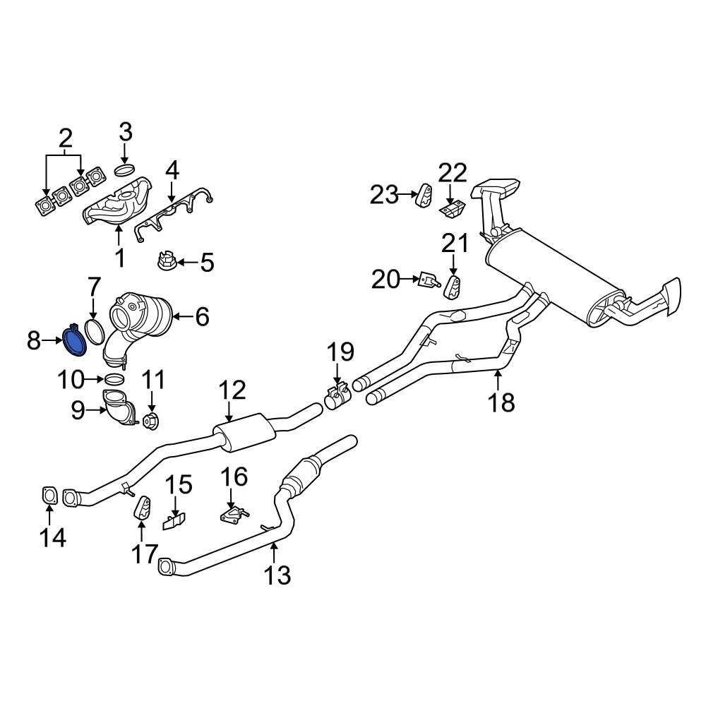 BMW OE 11658585233 - Catalytic Converter Clamp