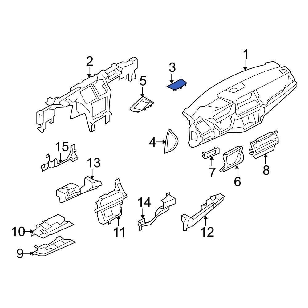 BMW OE 51416969384 - Front Speaker Cover