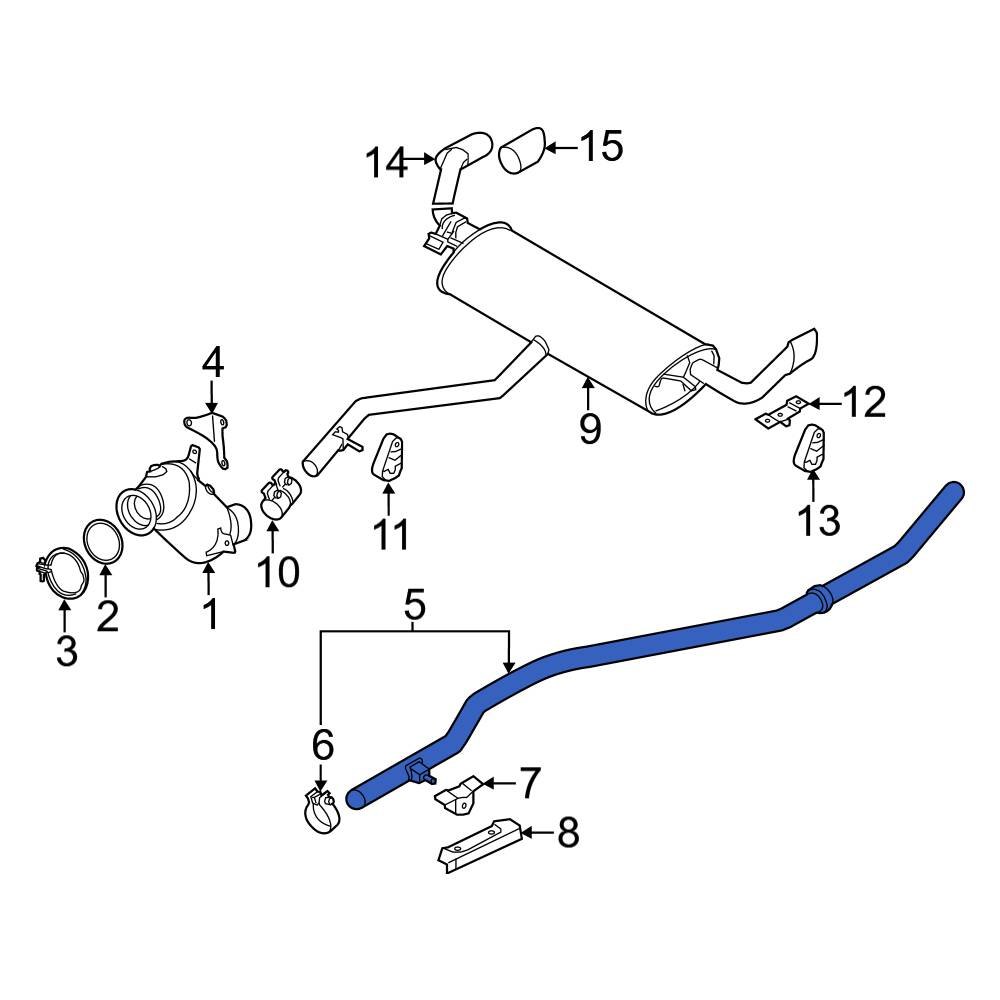 BMW OE 18308648379 - Exhaust Intermediate Pipe