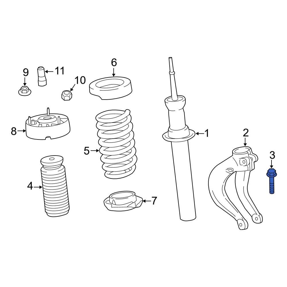 BMW OE 31106768934 - Suspension Shock Absorber Mounting Bolt