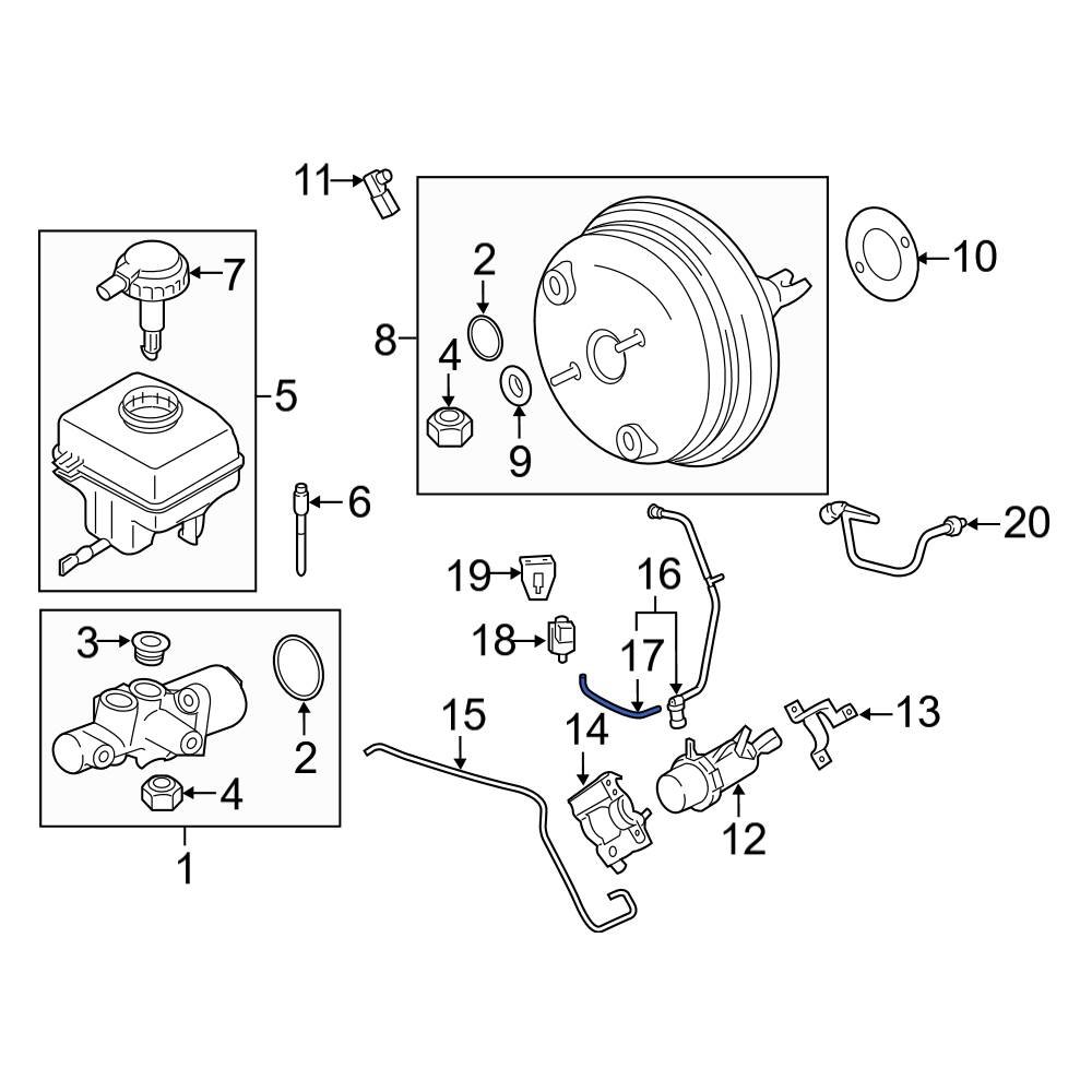 BMW OE 11657803732 - Brake Vacuum Hose Connector