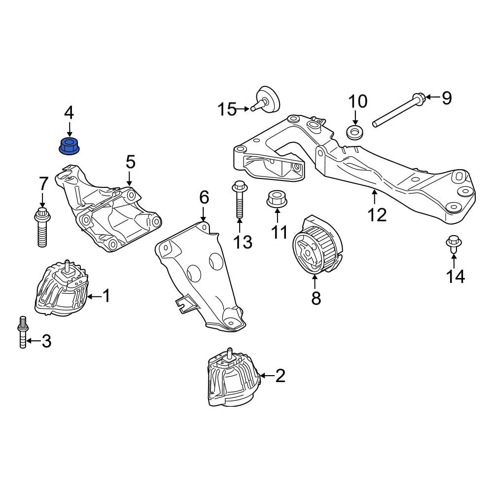 BMW OE 07119904670 - Engine Mount Nut