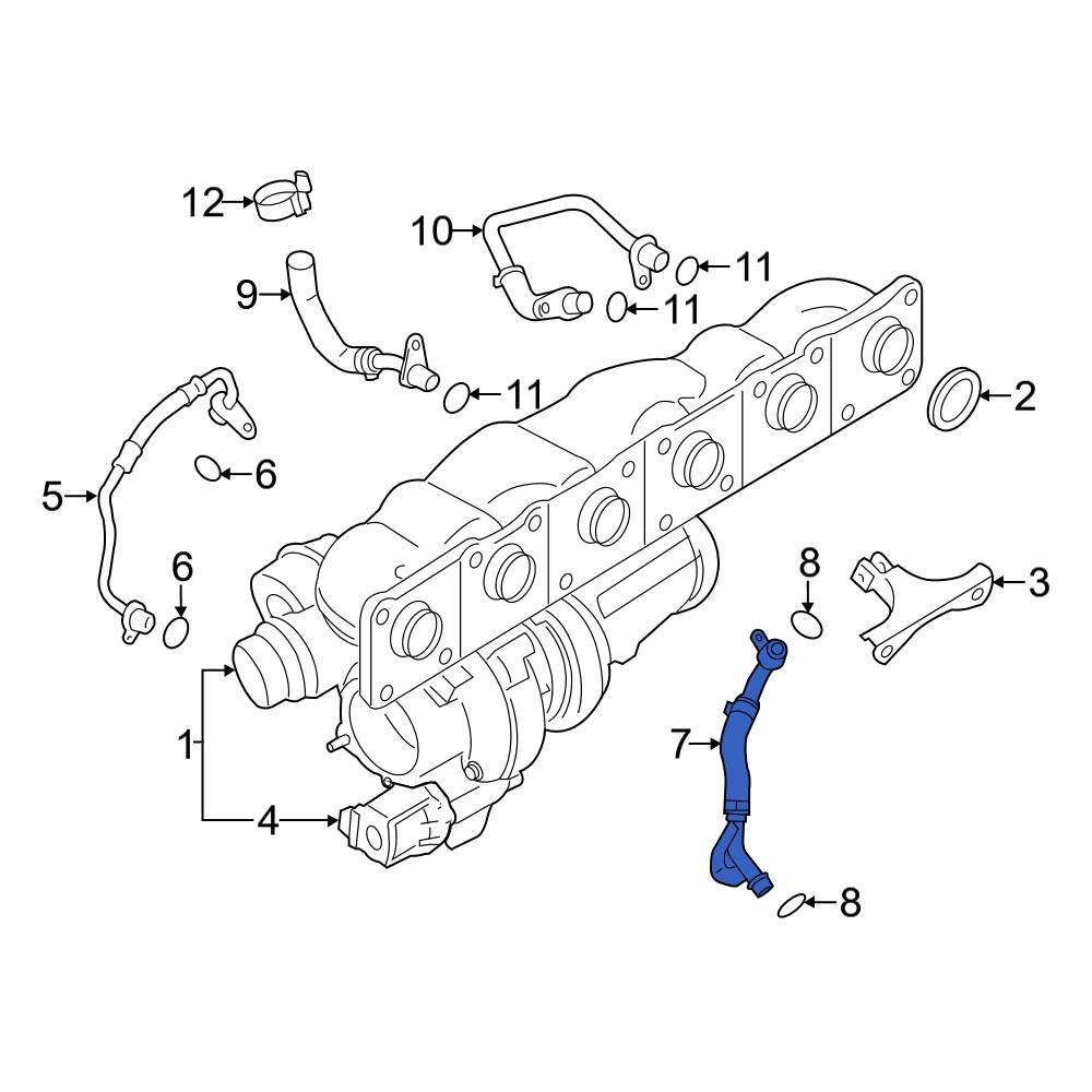 BMW OE 11427585403 - Turbocharger Oil Line