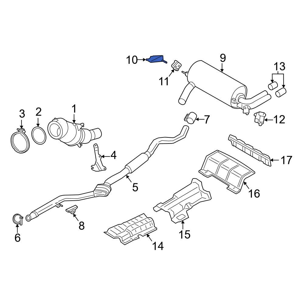 BMW OE 18307620364 - Right Exhaust System Hanger Bracket