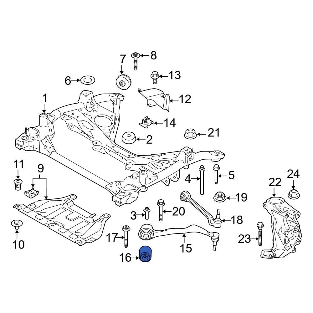 BMW OE 33326792551 - Rear Lower Forward Suspension Control Arm Bushing