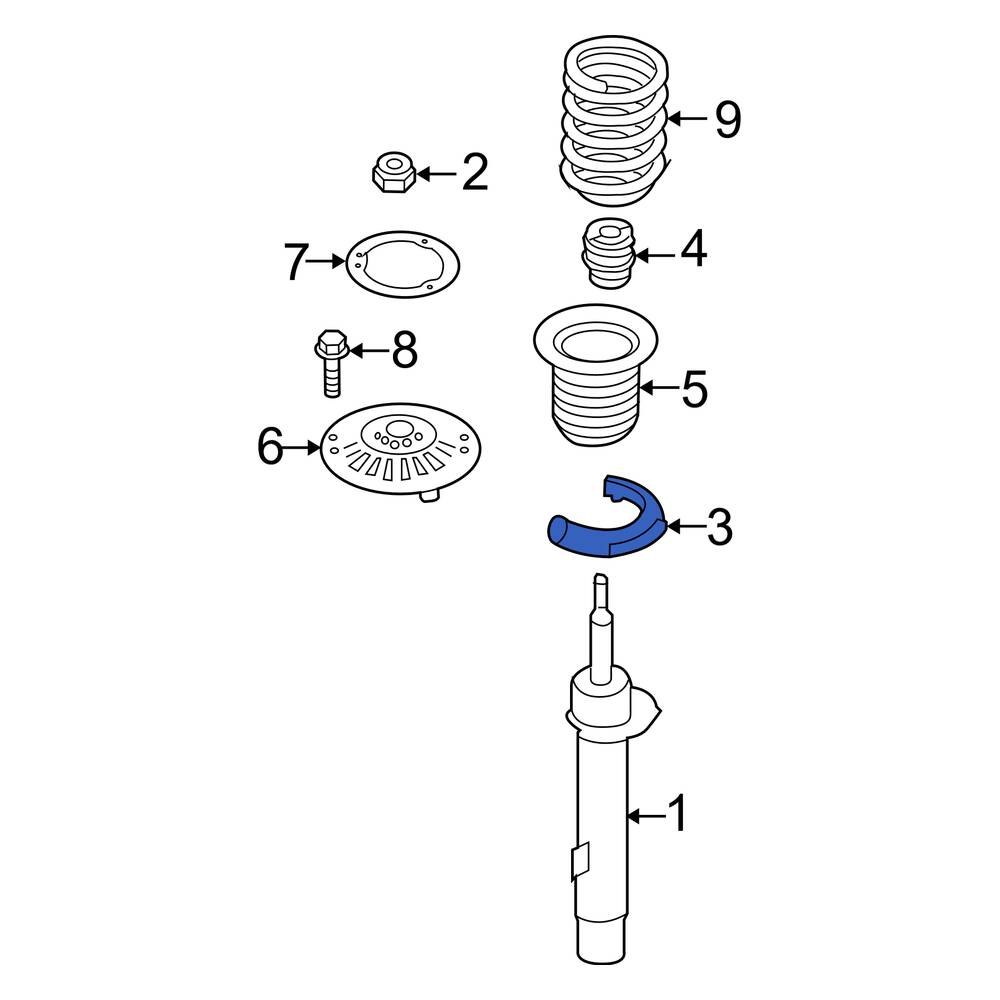 BMW OE 31336860788 - Front Lower Coil Spring Insulator