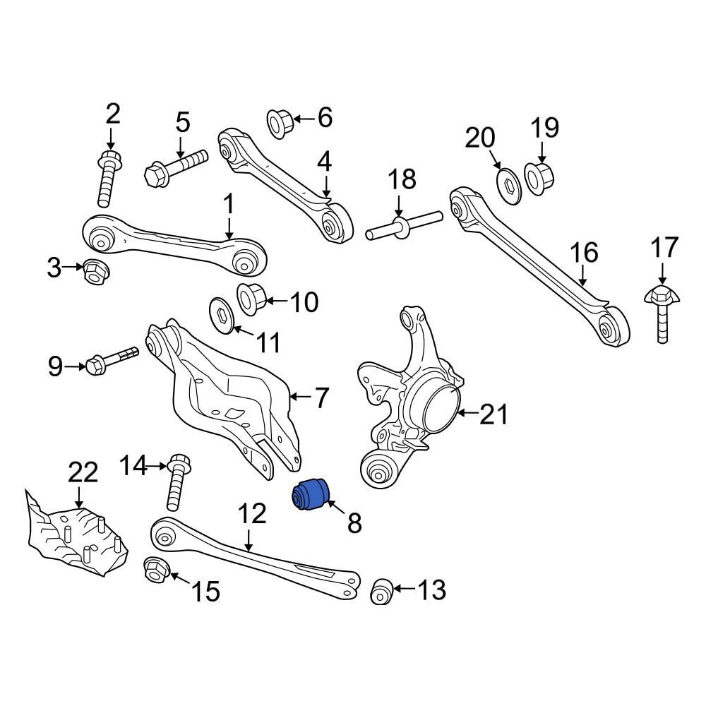 BMW OE 33326792551 - Rear Lower Forward Suspension Control Arm Bushing
