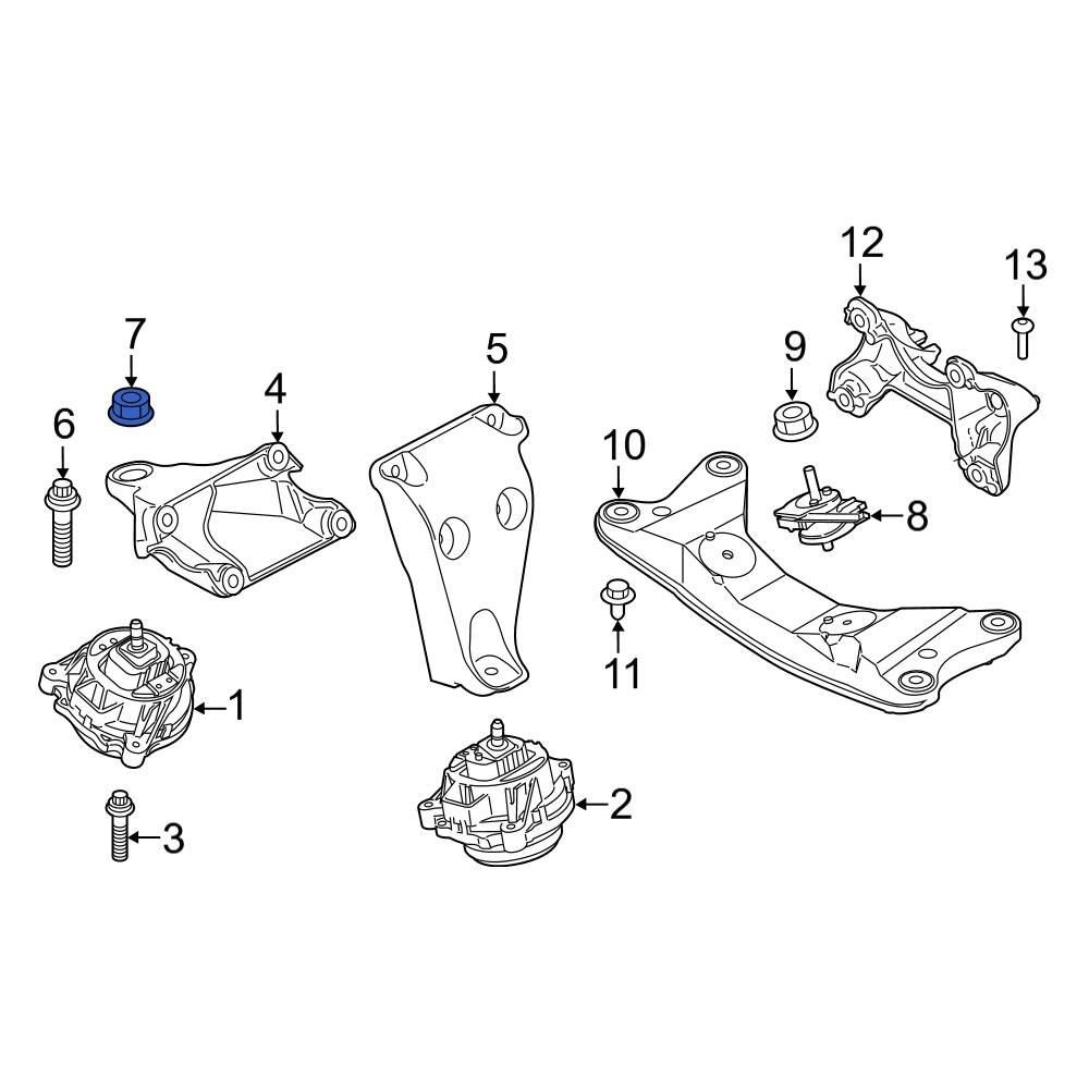 BMW OE 07119904670 - Engine Mount Nut
