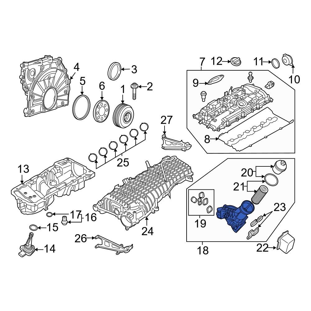 BMW OE 11428488578 - Engine Oil Filter Housing