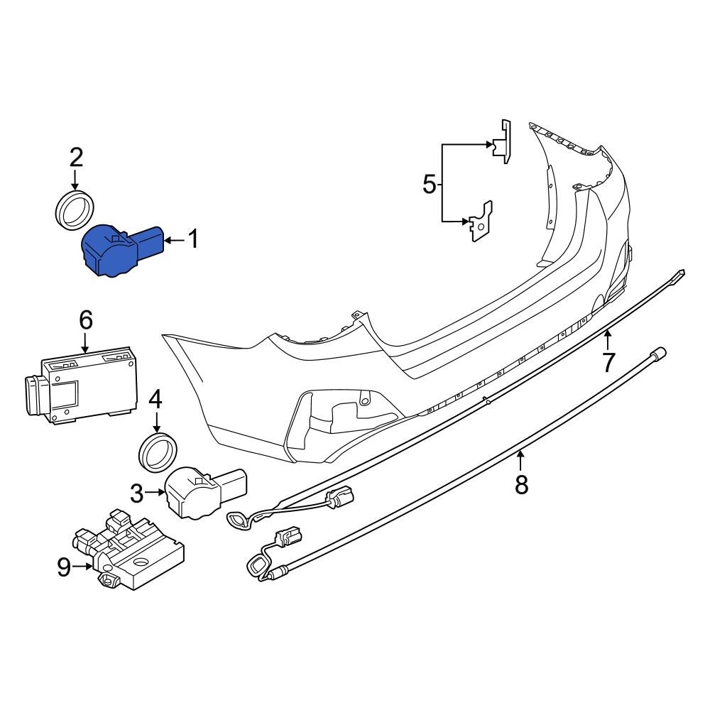 BMW OE 66209826953 - Rear Parking Aid Sensor