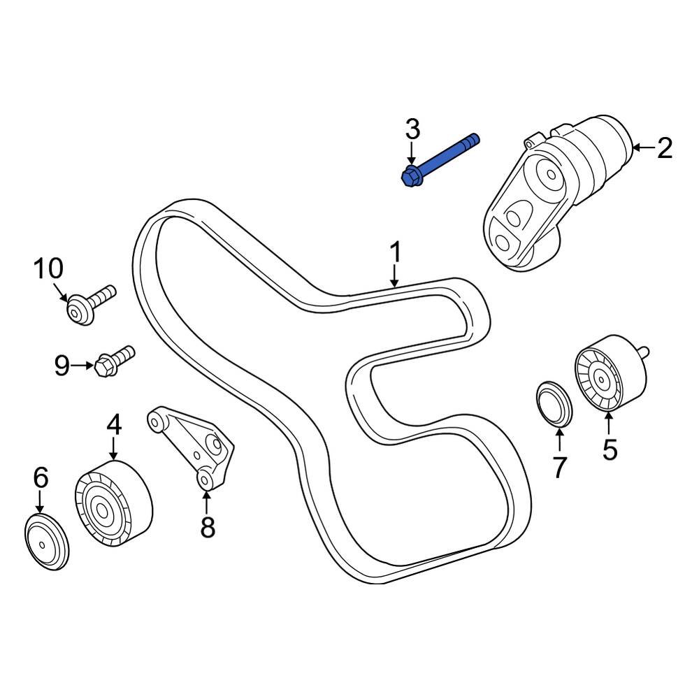 BMW OE 07129906293 - Belt Tensioner Bolt