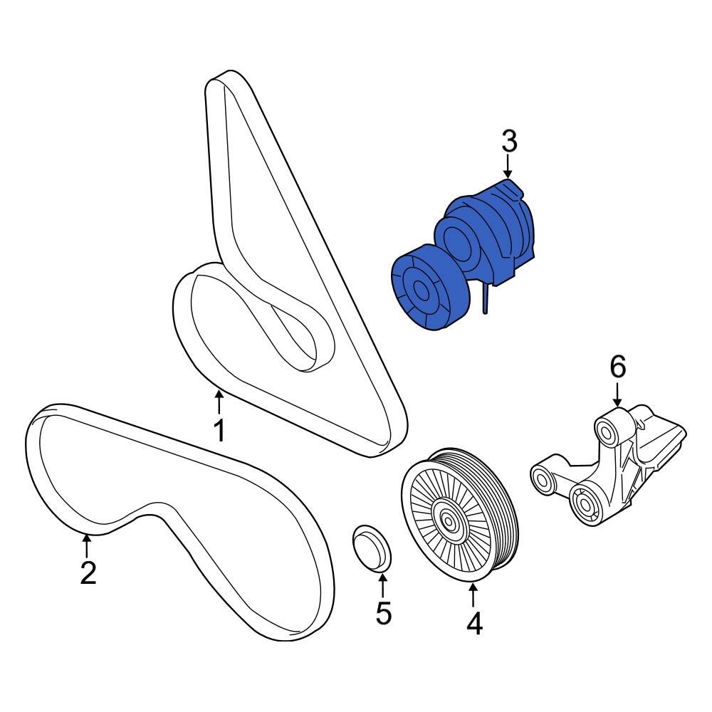 BMW OE 11287549873 - Accessory Drive Belt Tensioner Assembly
