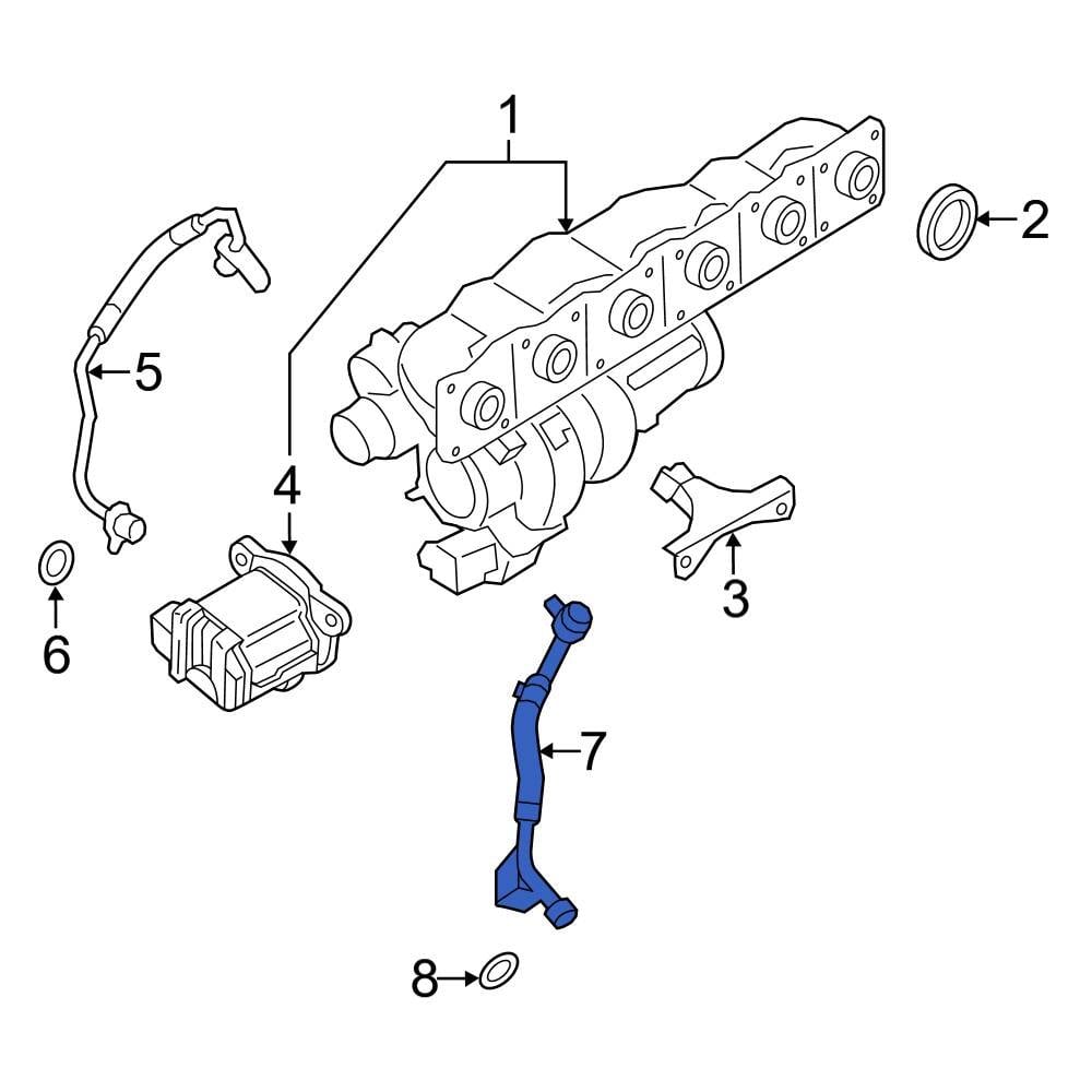 BMW OE 11427585403 - Turbocharger Oil Line