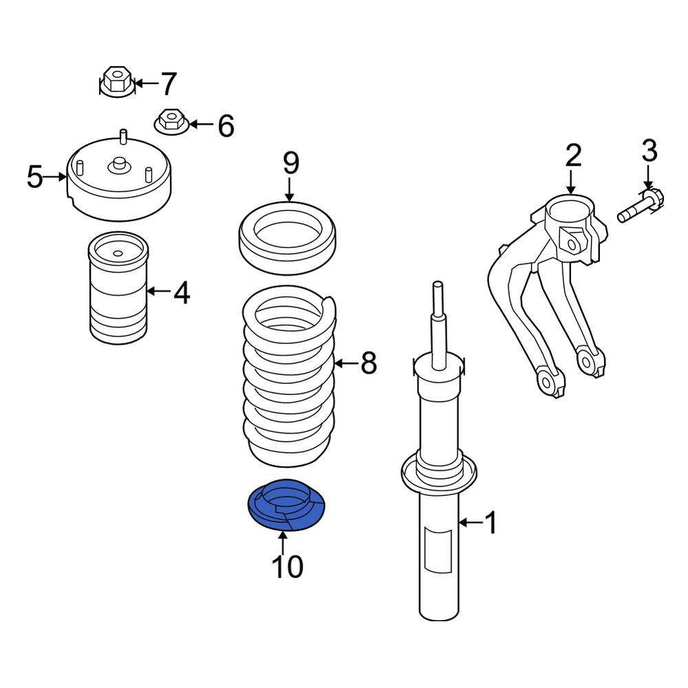 BMW OE 31336857002 - Front Lower Coil Spring Insulator