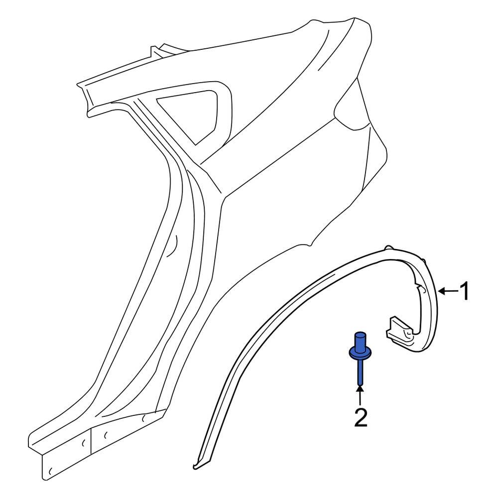 BMW OE 07147293278 - Bumper Cover Rivet