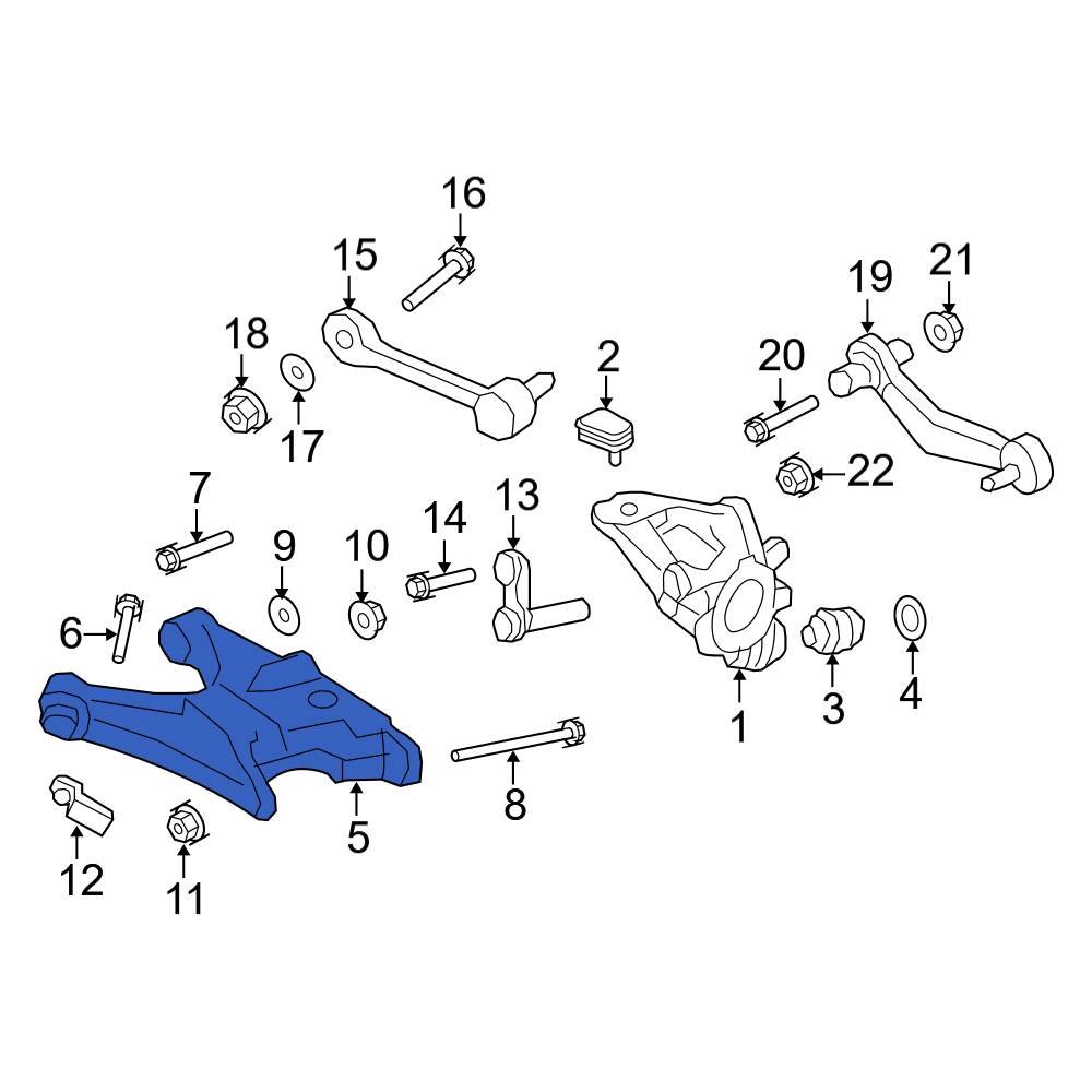 BMW OE 33326770951 - Rear Left Lower Suspension Control Arm