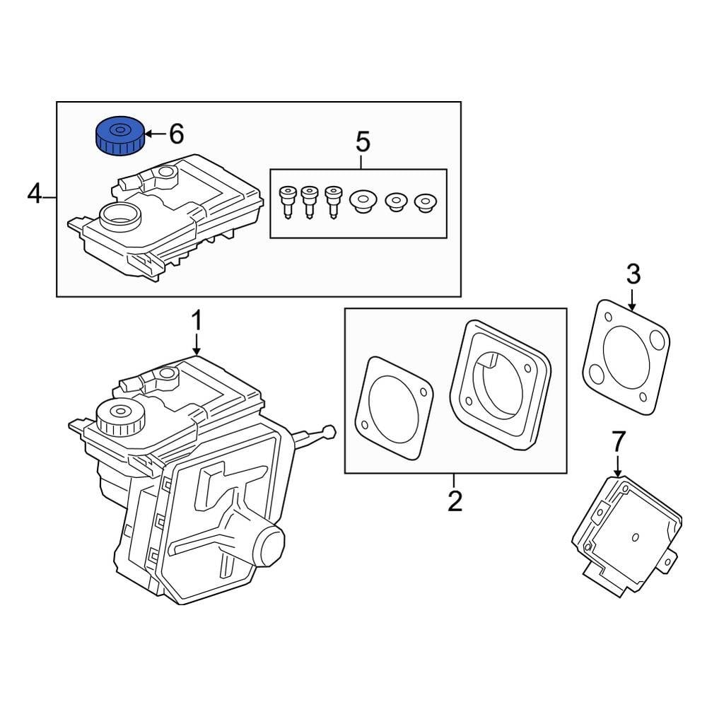 BMW OE 34321164039 - Brake Master Cylinder Reservoir Cap
