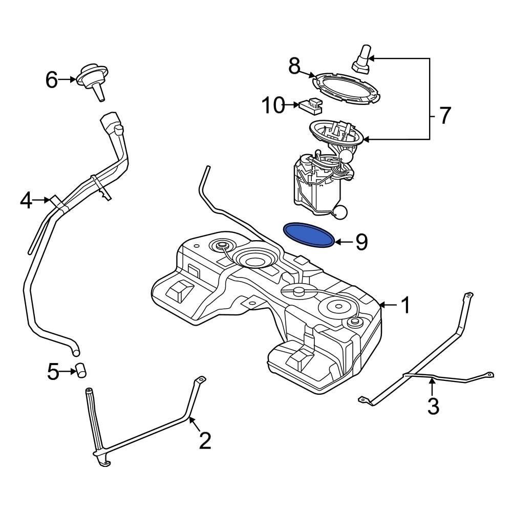 BMW OE 16117216523 - Fuel Pump Tank Seal