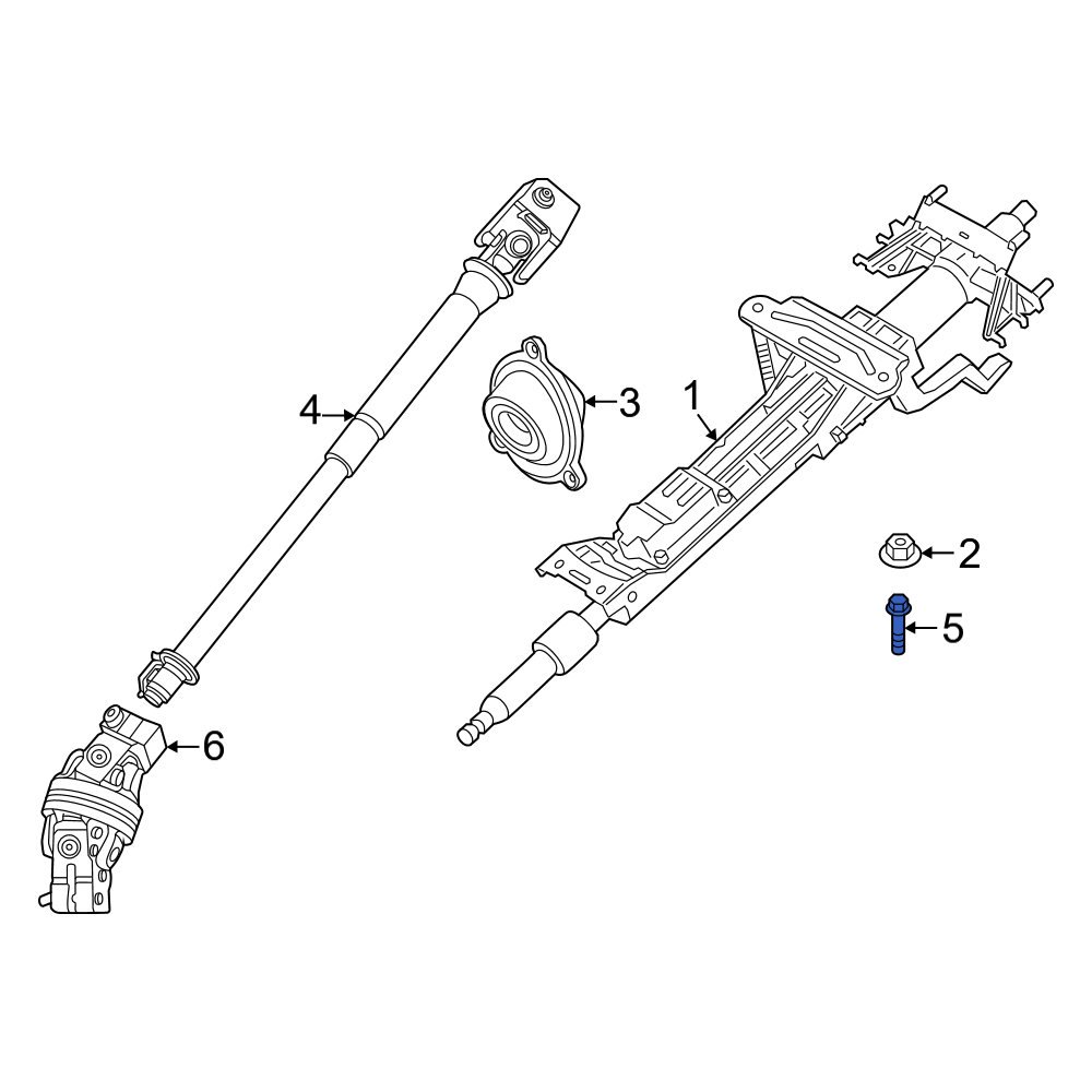 BMW OE 32306778609 - Upper Steering Shaft Bolt