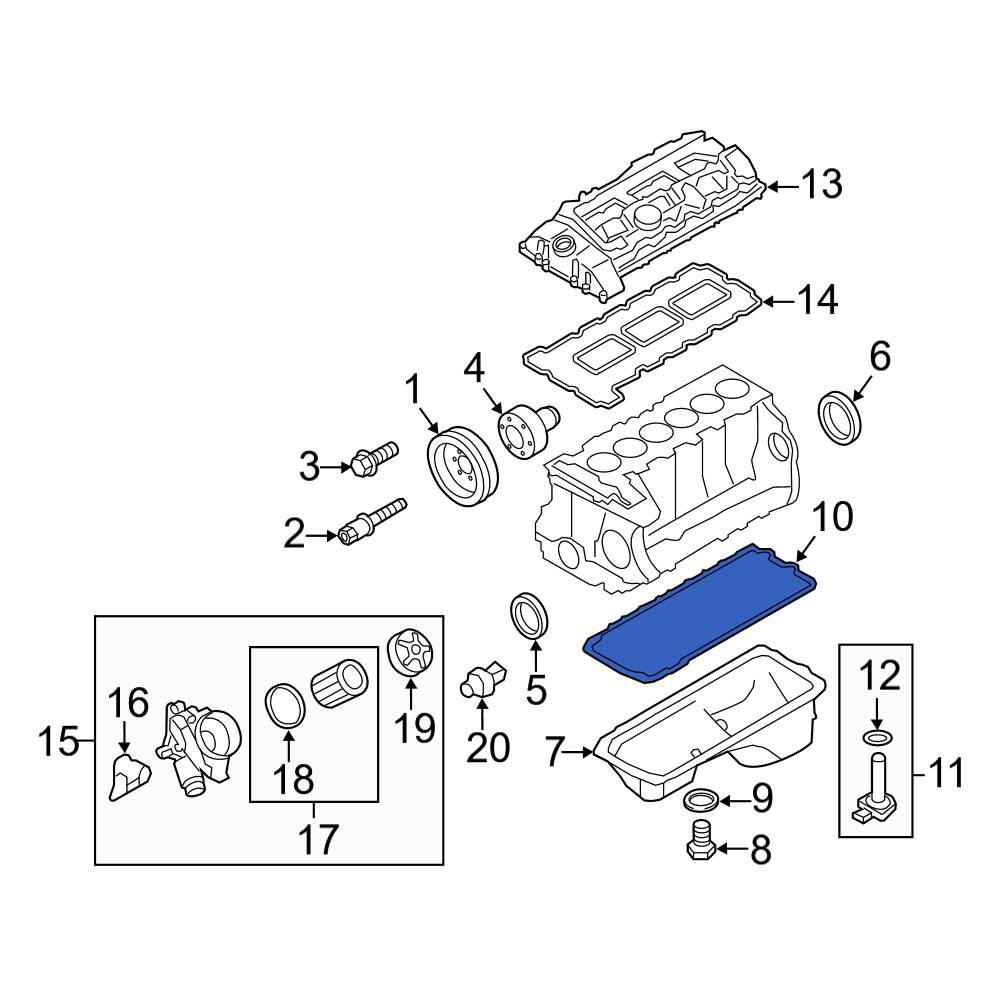 BMW OE 11137600482 - Engine Oil Pan Gasket