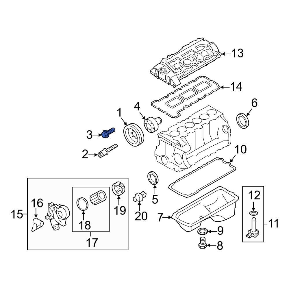 BMW OE 11237564511 - Engine Harmonic Balancer Bolt