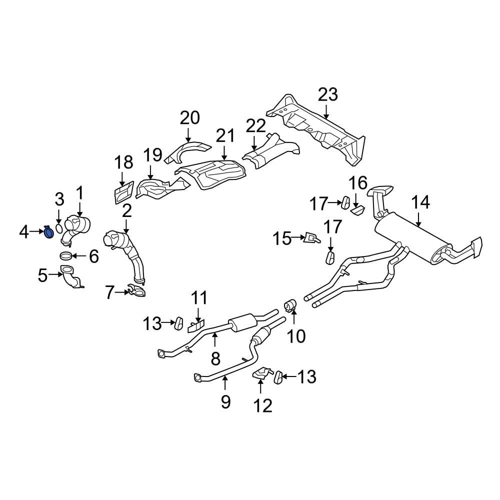 BMW OE 11658585233 - Catalytic Converter Clamp