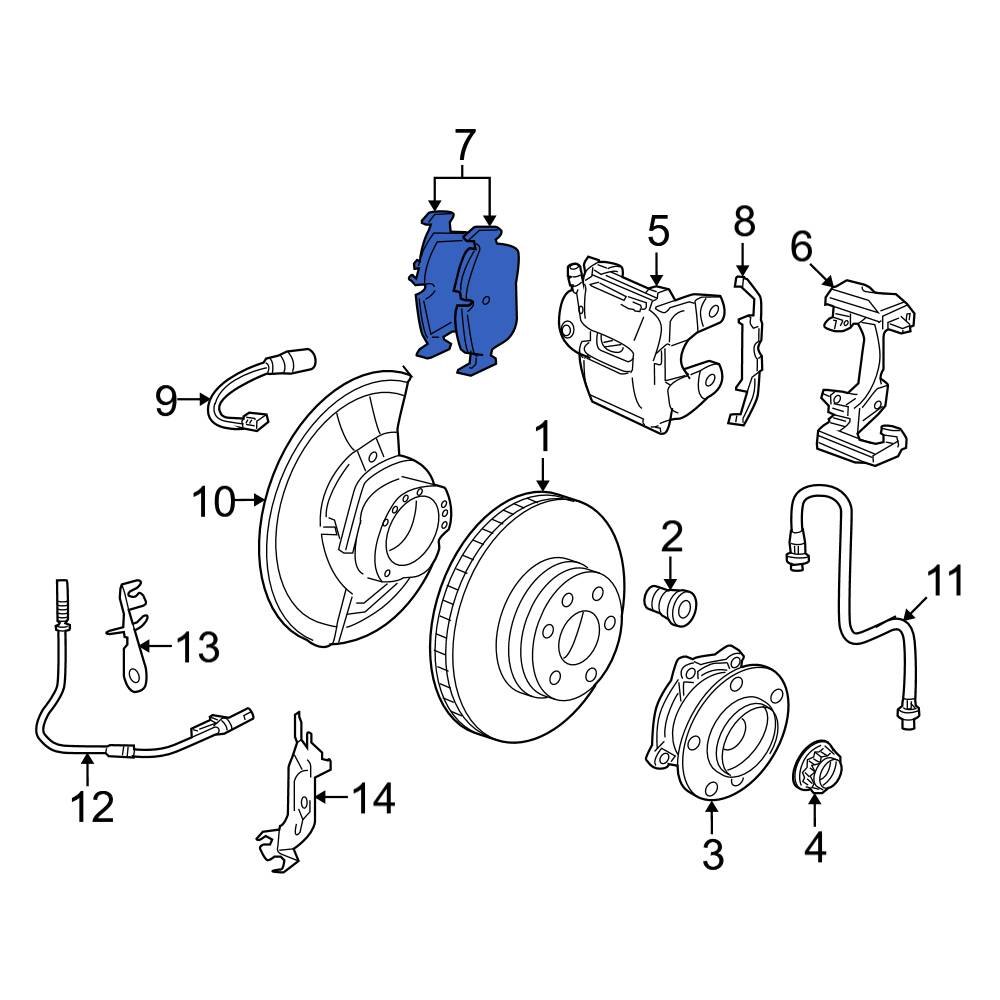 BMW OE 34116852253 - Front Disc Brake Pad Set