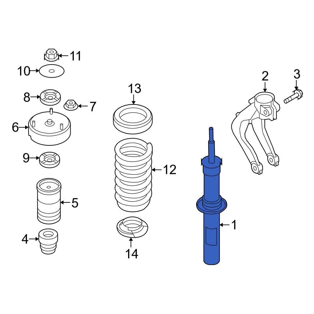 BMW OE 33526788511 - Rear Left Suspension Shock Absorber