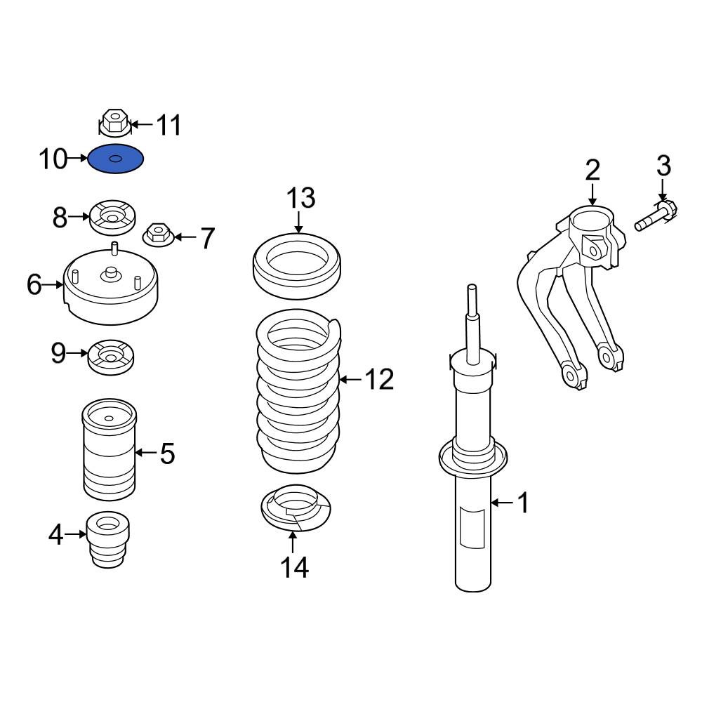 BMW OE 33526862139 - Suspension Shock Absorber Mount Washer
