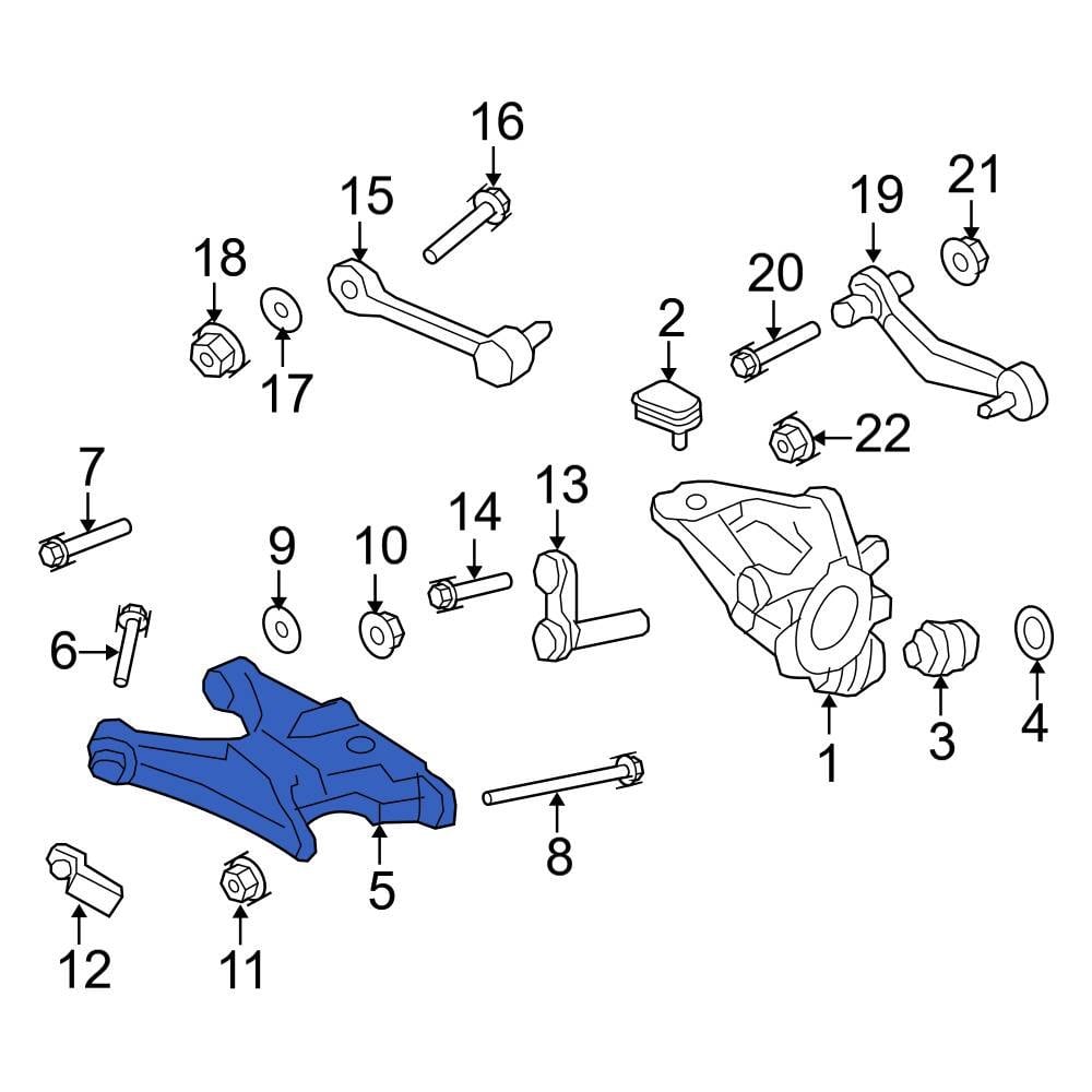 BMW OE 33326770951 - Rear Left Lower Suspension Control Arm