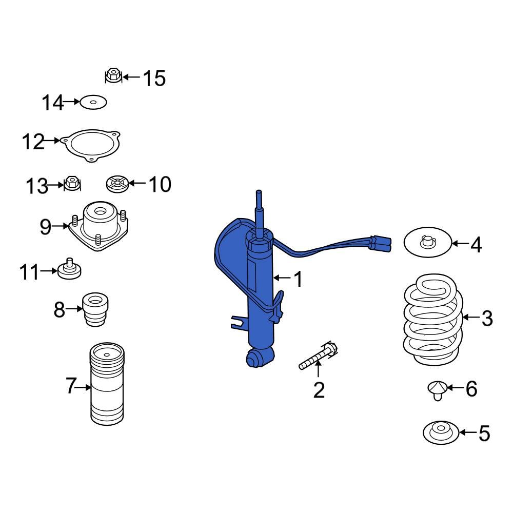 BMW OE 33526788511 - Rear Left Suspension Shock Absorber