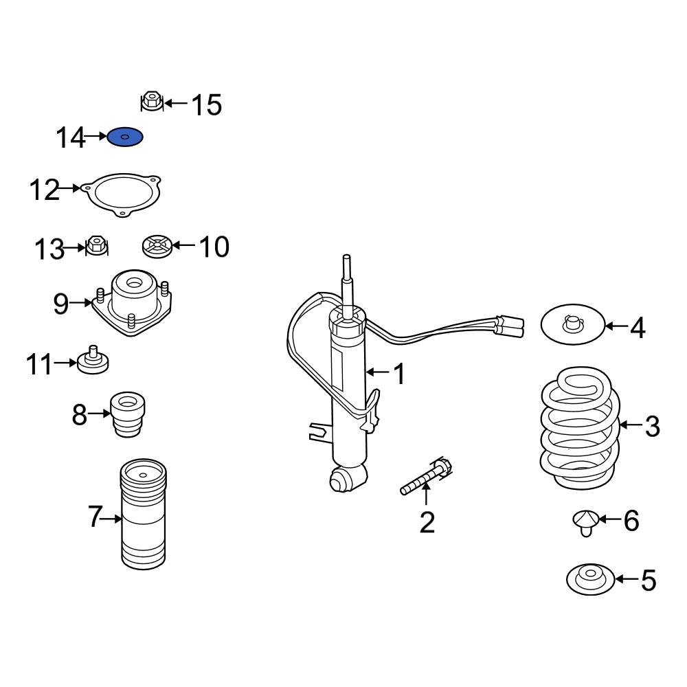 BMW OE 33526862139 - Suspension Shock Absorber Mount Washer