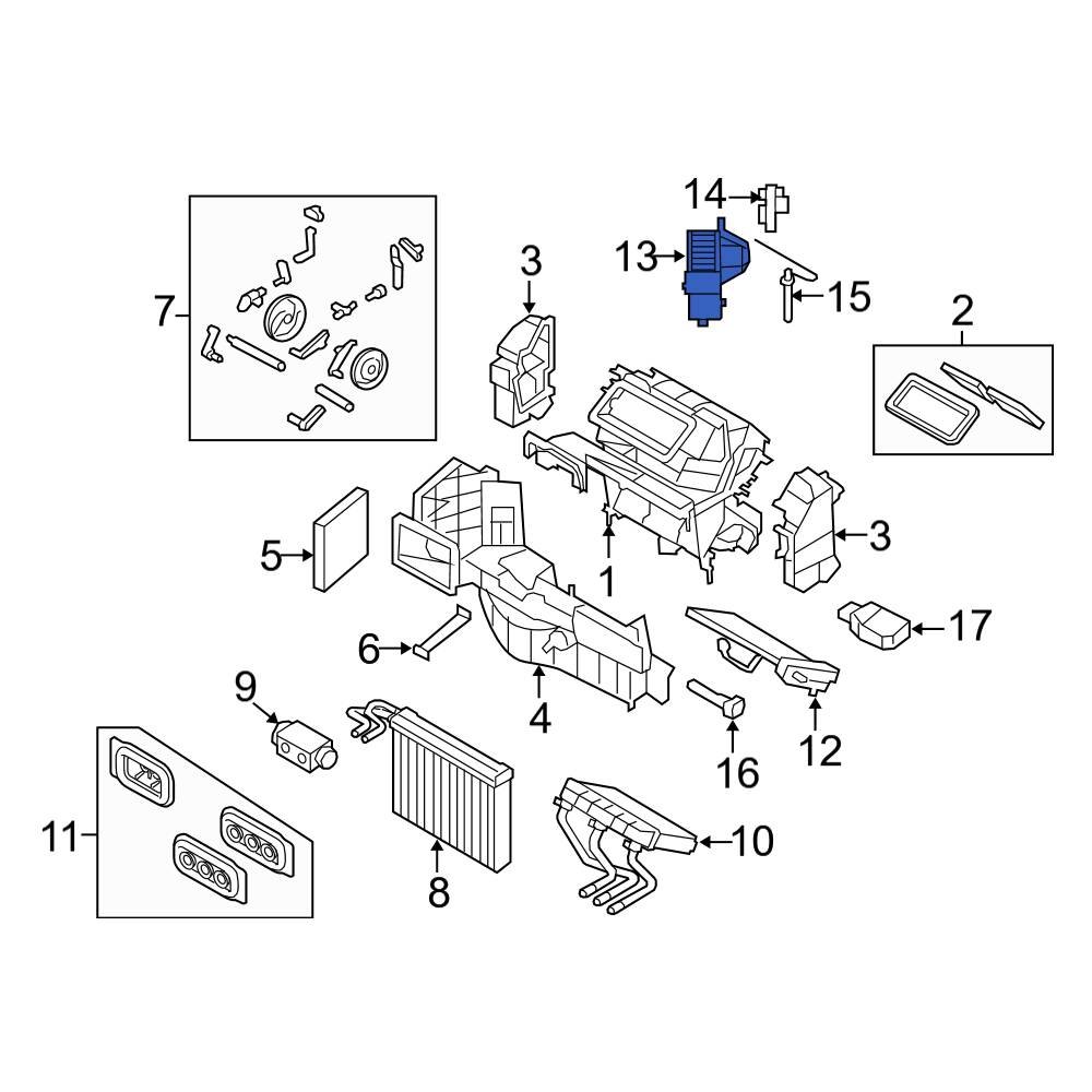 BMW OE 64119245849 - Front HVAC Blower Motor Assembly