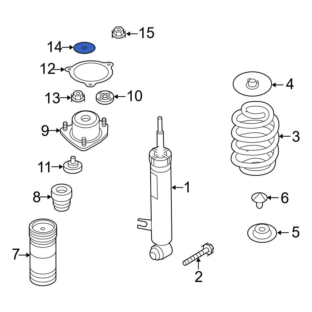 BMW OE 33526862139 - Suspension Shock Absorber Mount Washer