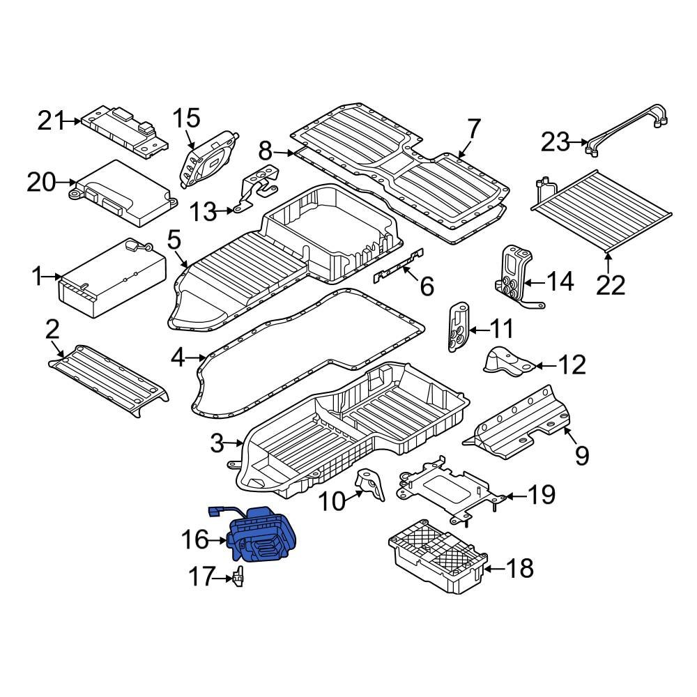 BMW OE 61278679681 - Drive Motor Battery Pack Control Module Connector
