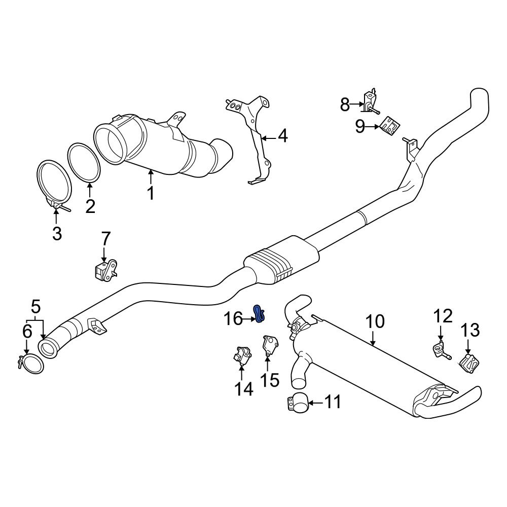BMW OE 18307620323 - Exhaust Control Valve Actuator Clip