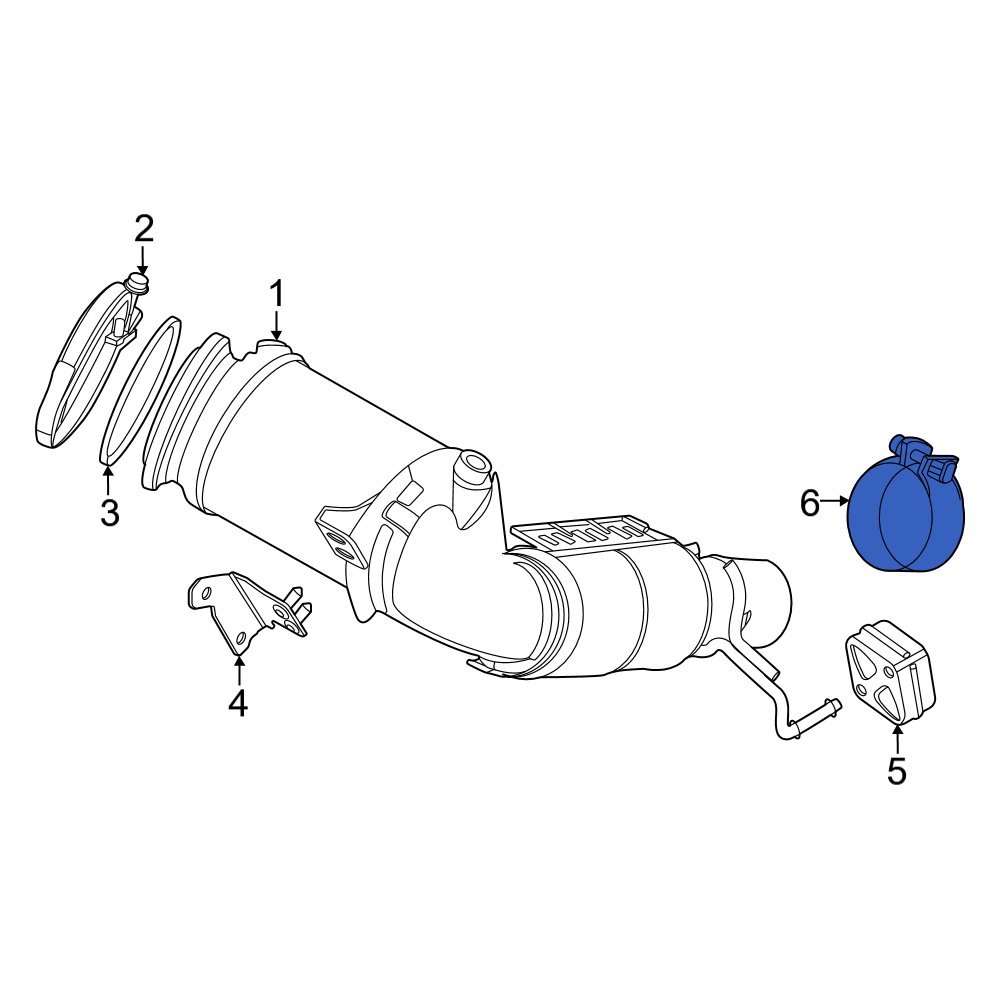 BMW OE 18307560780 - Front Exhaust Clamp